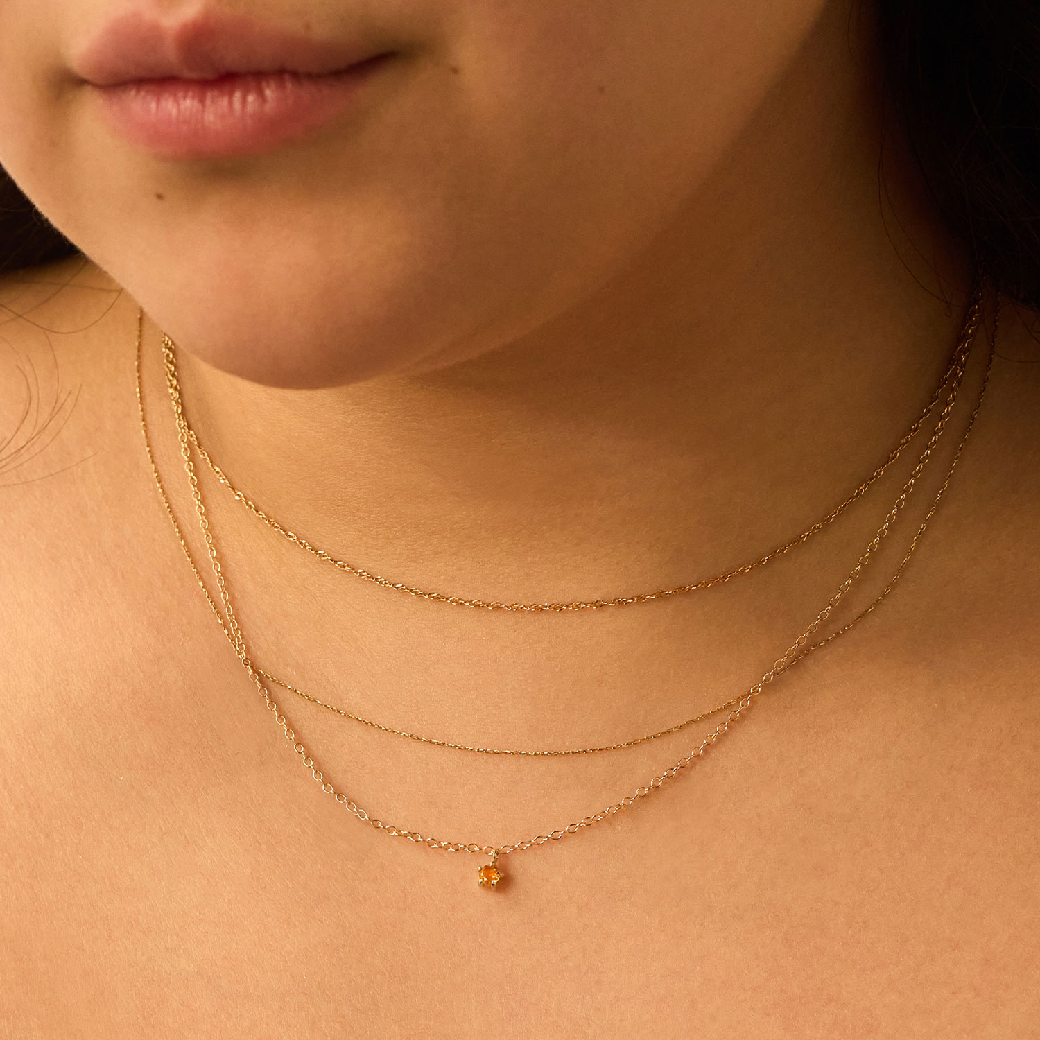 Little Star Birthstone Charm Necklace | Catbird NYC