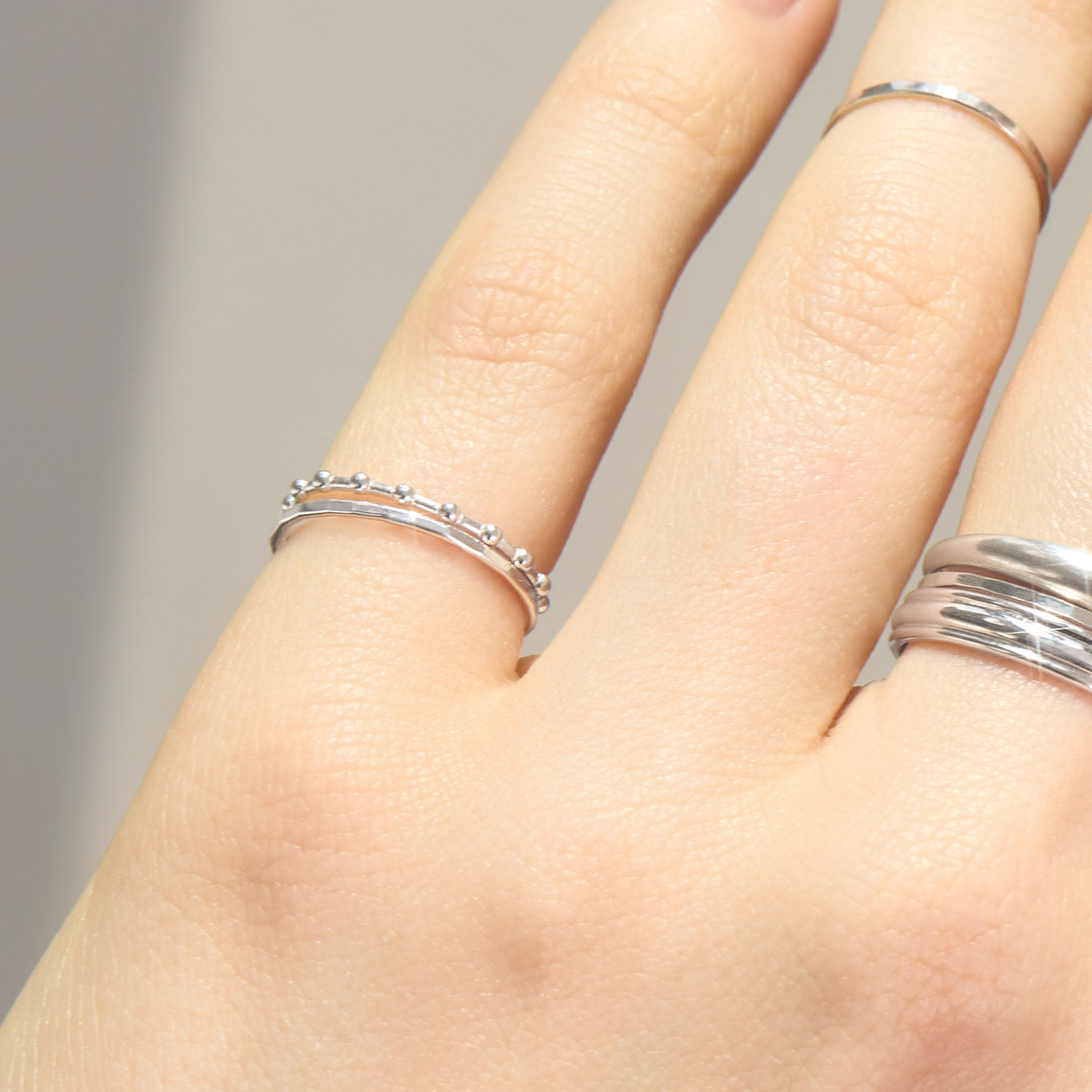 Poppy Seed Silver Ring | Catbird NYC