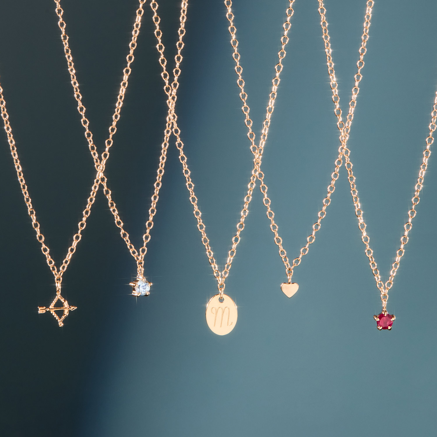 Little Star Birthstone Charm Necklace | Catbird NYC