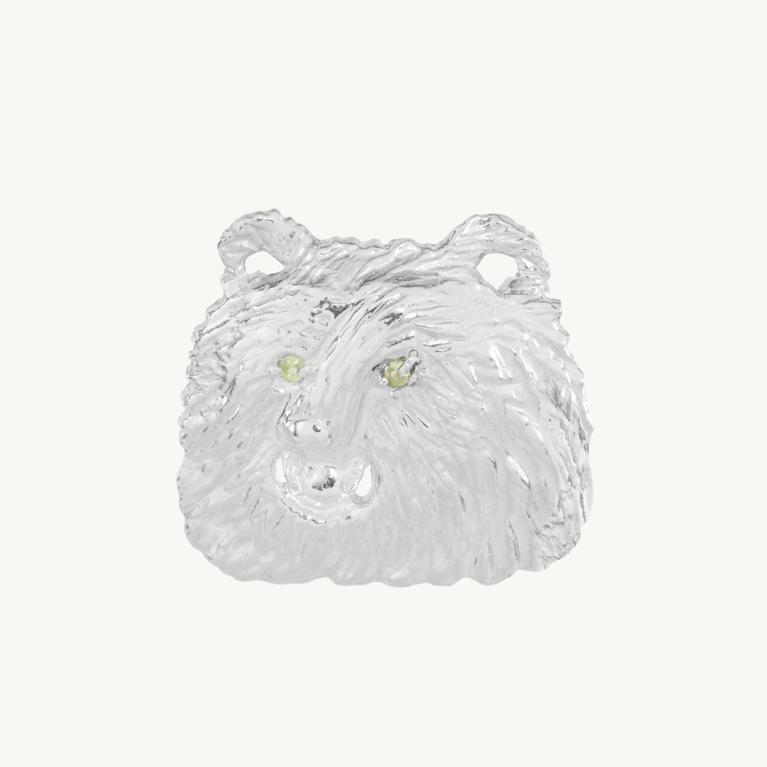Green Eyed Bear Convertible Brooch & Charm | Catbird NYC