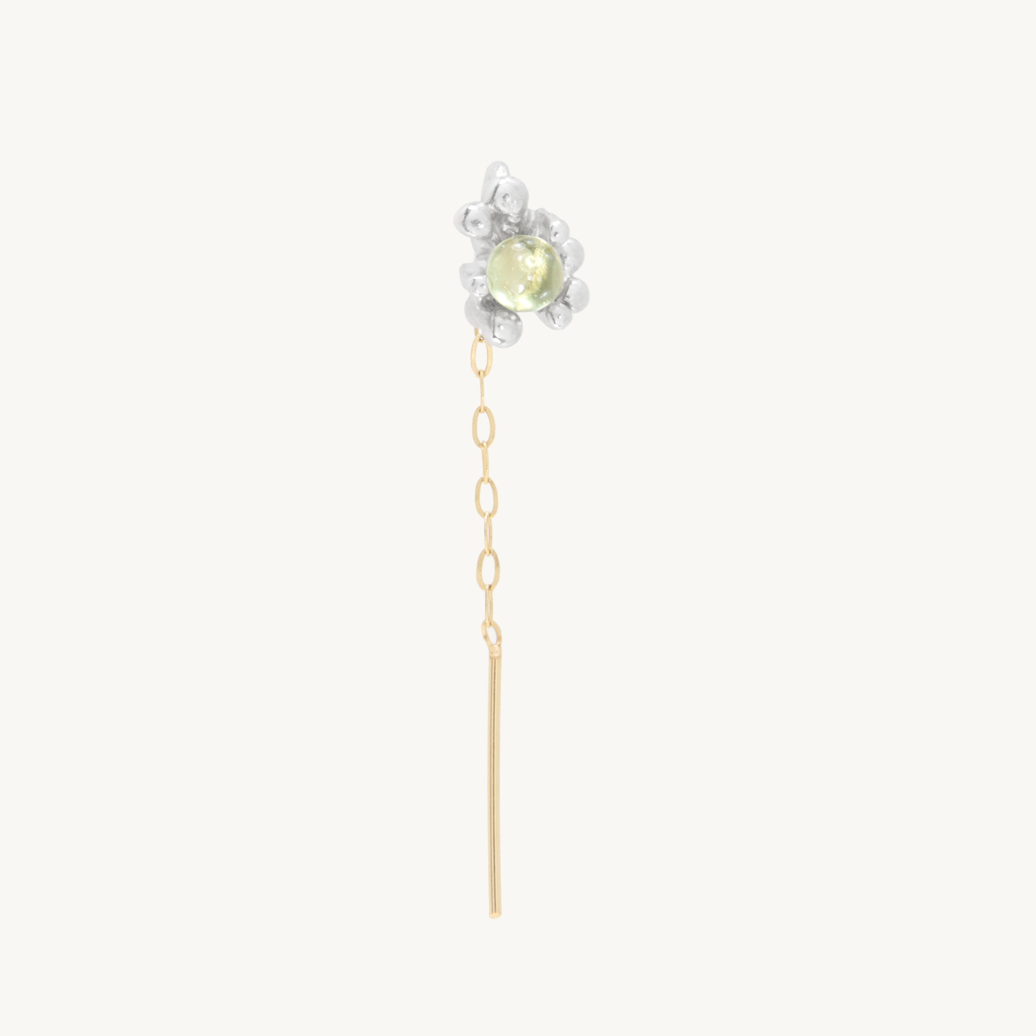 Peridot Burst Earring (single) | Catbird NYC