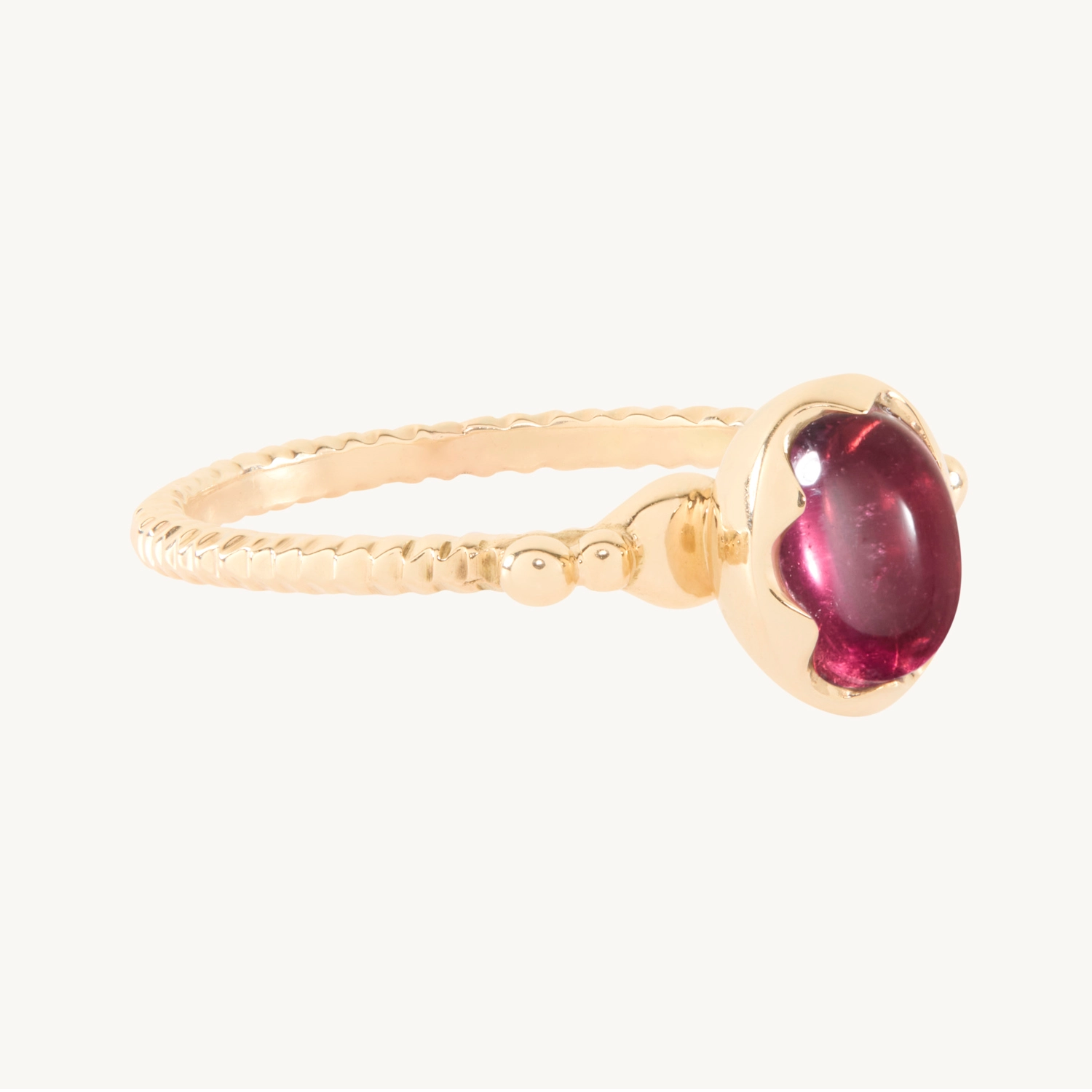 Pink Tourmaline Wishing Well Ring | Catbird NYC